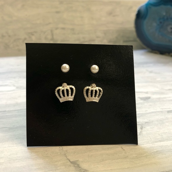 Jewelry | Princess Crown Earring Set Comes Wboth Pairs | Poshmark